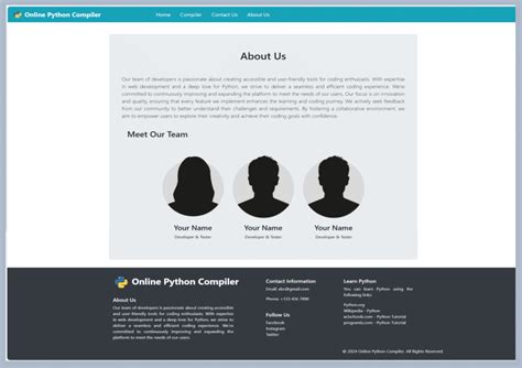 Online Python Compiler Project In Python With Source Code And Report