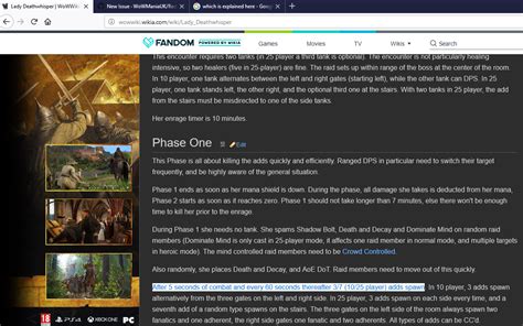 Icecrown Citadel Lady Deathwisper Adds Spawn Time · Issue 2268