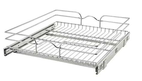 Rev A Shelf Single Kitchen Cabinet Pull Out Wire Basket Dutch Goat