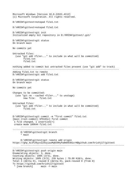 Git Basics Pdf Text File Utility Software