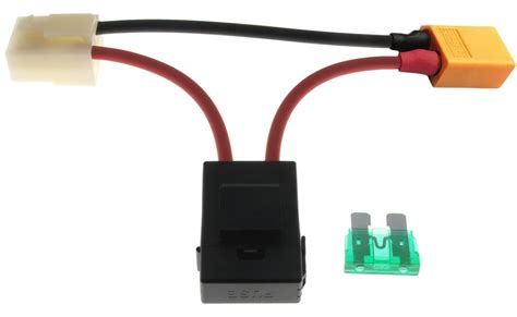 Terminal Mm Male Connector To XT Female Connector Adapter With Fuse Holder And A Fuse