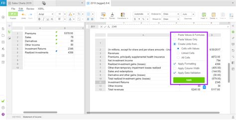 Edit Chart Data Support Center
