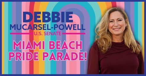 March With Debbie And Team Dmp At Miami Beach Pride · Debbie For Florida