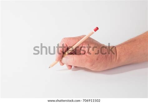 Man Holding Pencil Ready Write Stock Photo Shutterstock