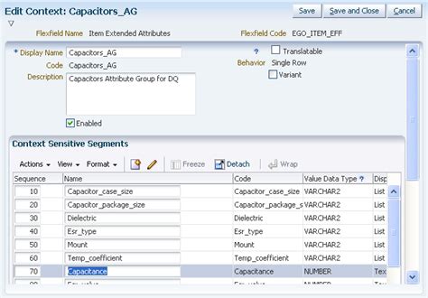Using Flexfields For Custom Attributes 11g Release 1 11115