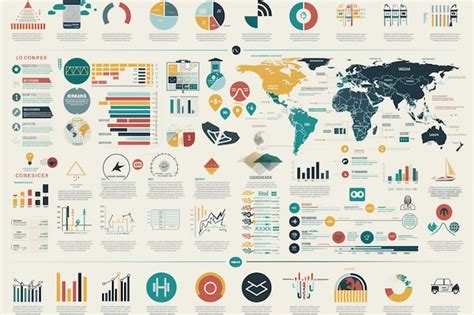 Design Infographics Showcasing The Impact Of Socia Generative Ai Premium Ai Generated Image