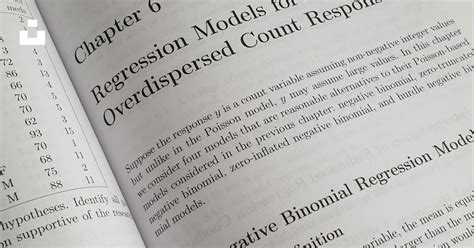 Chapter 6 Regression Models For Overdispersed Countresponse Book Page