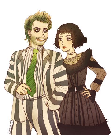 Art Blog — For The Requests How About Beetlejuice And Lydia