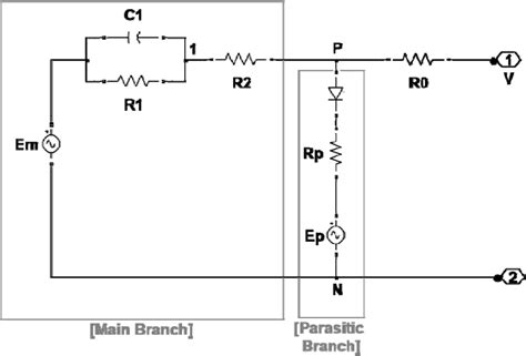 The Equivalent Circuit Of Battery Download Scientific Diagram