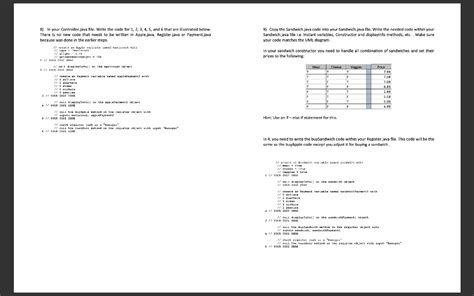 8 In Your Controllerjava File Write The Code For