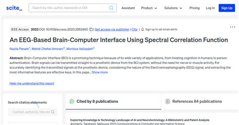 An Eeg Based Brain Computer Interface Using Spectral Correlation