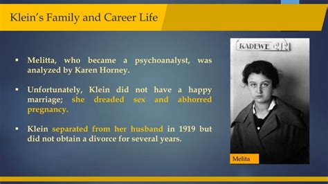 Object Relation Theory Melanie Klein
