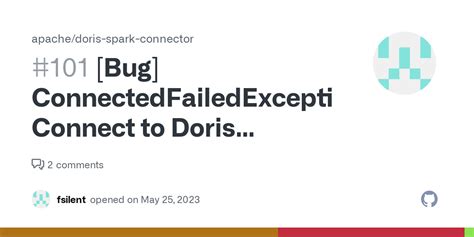 Bug ConnectedFailedException Connect To Doris BE Host Xxx Port