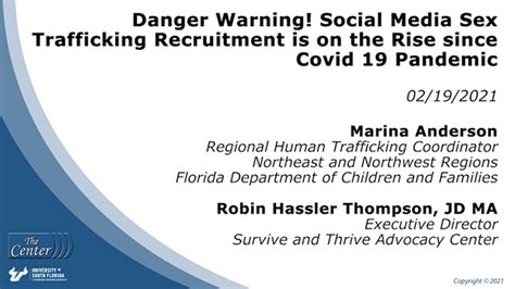 Danger Warning Social Media Sex Trafficking Recruitment Is On The Rise