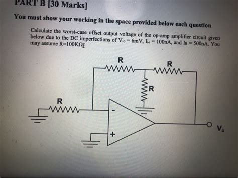 Solved Part B 30 Marks You Must Show Your Working In The