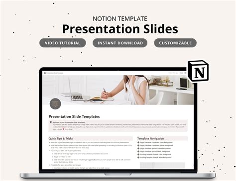 Presentation Slides Notion Template For 15 By Jodi Graham Business