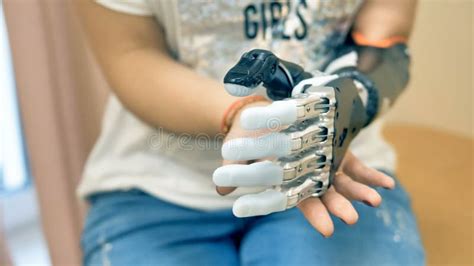 Real Robotic Arm Innovation Concept Stock Video Video Of Android Cyber 87467371