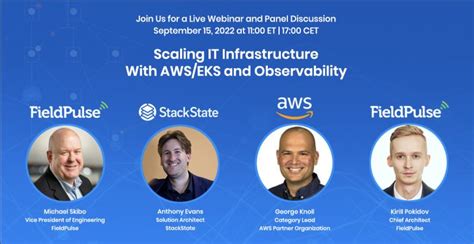 stackstate on linkedin aws webinar aws eks observability