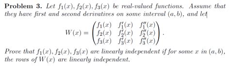Solved Let F1 X F2 X F3 X Be Real Valued