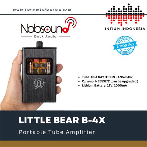 Nobsound Douk Audio Babe Bear B4 X Dual Mono Bal Tube Headphone Intium Indonesia