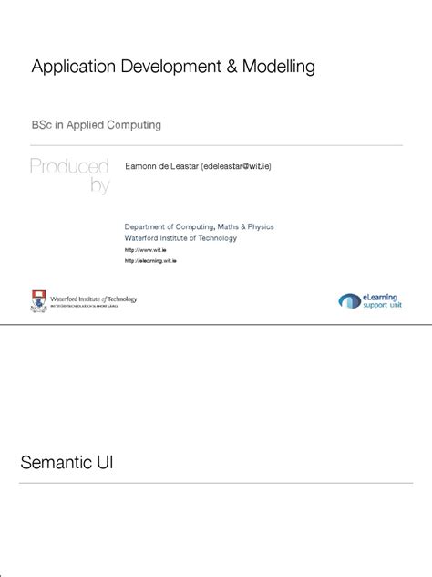 Semantic Ui Pdf Bootstrap Front End Framework Html Element