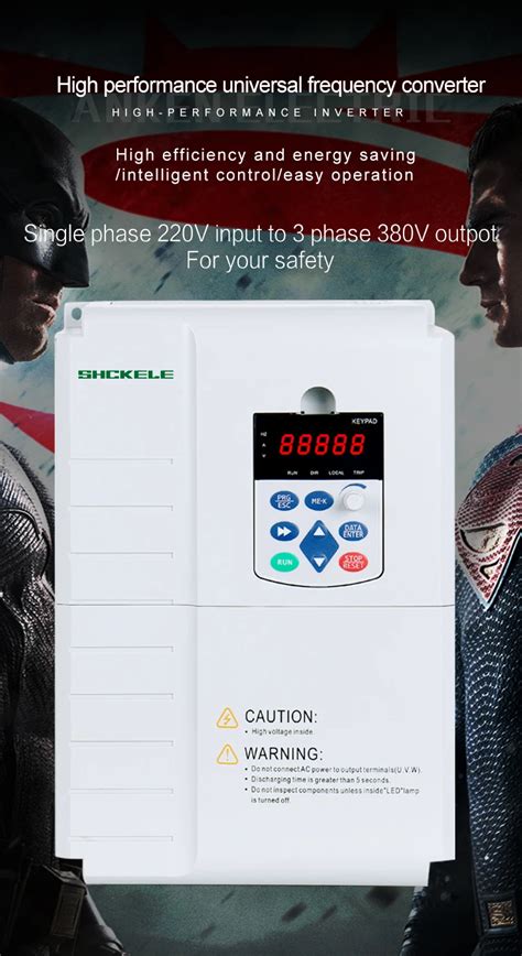 High Quality Vfd 220v Single Phase To 3 Phase 380v Vfd 075kw 22kw 5