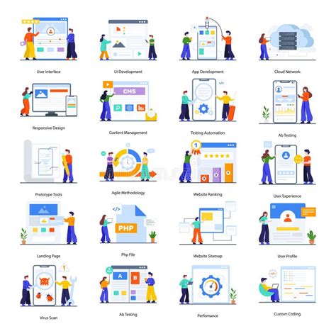 User Interface And Web Design Illustrations Stock Vector Illustration