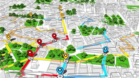 Localization Gps Navigation Path Finding Stock Footage Video Royalty Free
