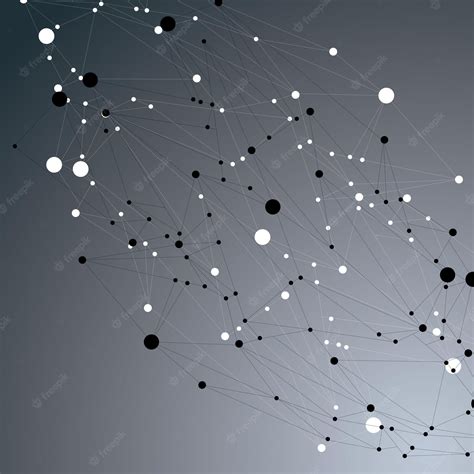 Premium Vector Complicated Abstract Grayscale 3d Shape Vector Digital Lattice Object