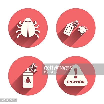 Bug Disinfection Signs Caution Attention Icon Stock Clipart Royalty Free Freeimages