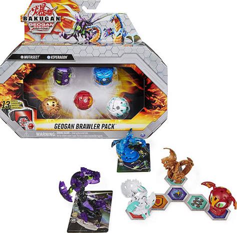 Набор из 5 Бакуганов Серии Геоган Bakugan Geogan Brawler Mutasect and ...