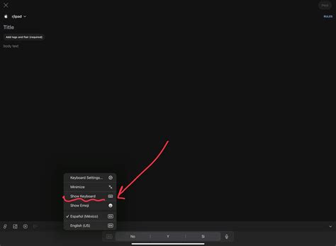 Keyboard Not Showing Automatically Ripad
