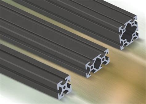 Black Anodized T Slotted Rails Plant