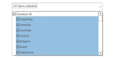 winforms multiselect control checklist selection and tag editing