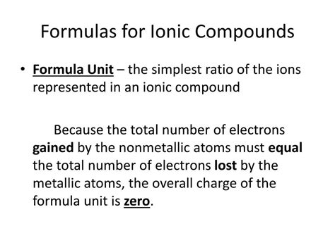 PPT IONIC COMPOUNDS Formulas Nomenclature PowerPoint Presentation ID 5125925