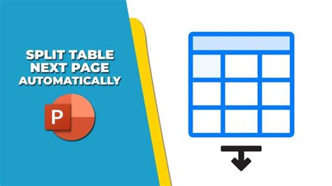 Shapon Shekh On Linkedin How To Split Table In Powerpoint To Next Page