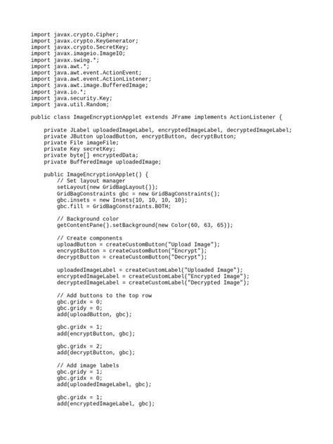 Image Encryption And Decryption Using Aes Algorithm In Java Pdf