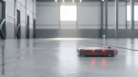 Robots Inside A Modern Warehouse Future Ai Support Robotics In Supply Chain Stock Illustration