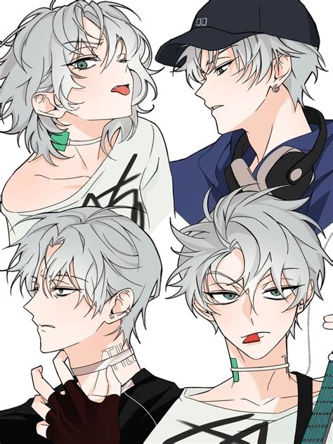 Silver Haired Male Oc Art Silver Hair Anime Male Oc Till Fan Art