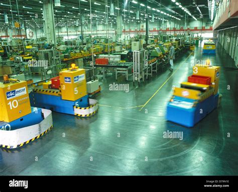 Robotic Transport Automated Material Flow Stock Photo Alamy
