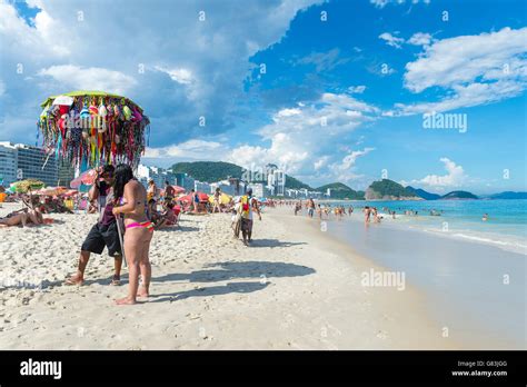 Rio De Janeiro February 27 2016 Customers Browse Bikinis From A