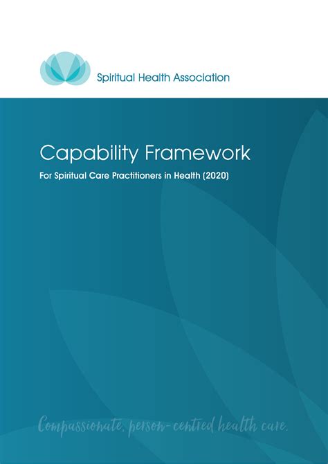 Capability Framework For Spiritual Care Practitioners In Health Spiritual Health Association