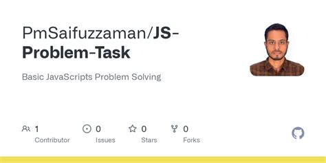 Github Pmsaifuzzamanjs Problem Task Basic Javascripts Problem Solving