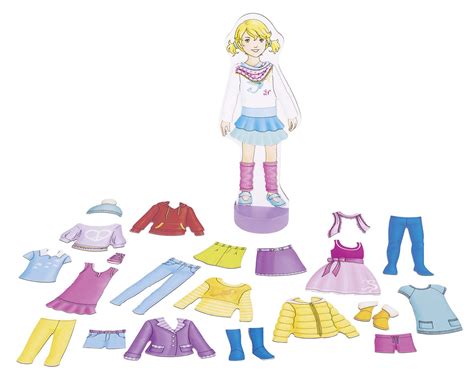 Картонена кукла със сменяеми магнитни дрехи