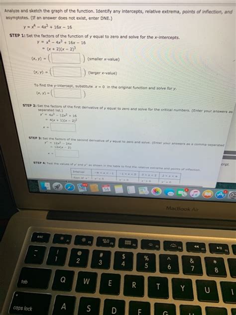 Solved Analyze And Sketch The Graph Of The Function