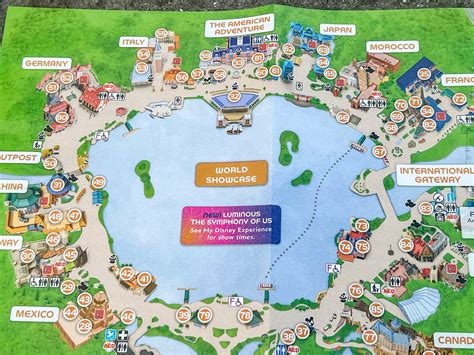 Photos New Epcot Map Revealed In Park And Online