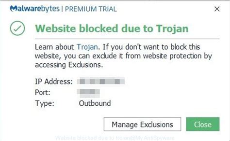 How To Remove Website Blocked Due To Trojan Pop Ups Virus Removal Guide