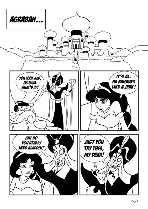 Jasmine And Jafar Comic Page 1 By Kuroishin On Deviantart