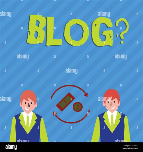 Writing Note Showing Blogquestion Business Concept For Regularly Updated Website Web Page Run