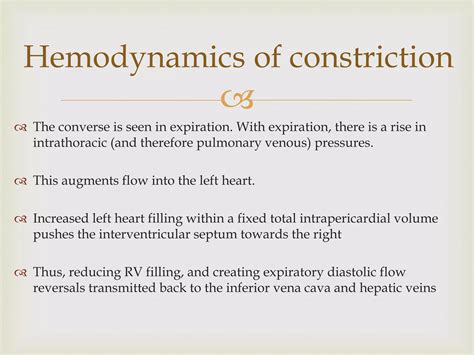 Hemodyanmic Features Of Constrictive Pericarditis And Restrictive